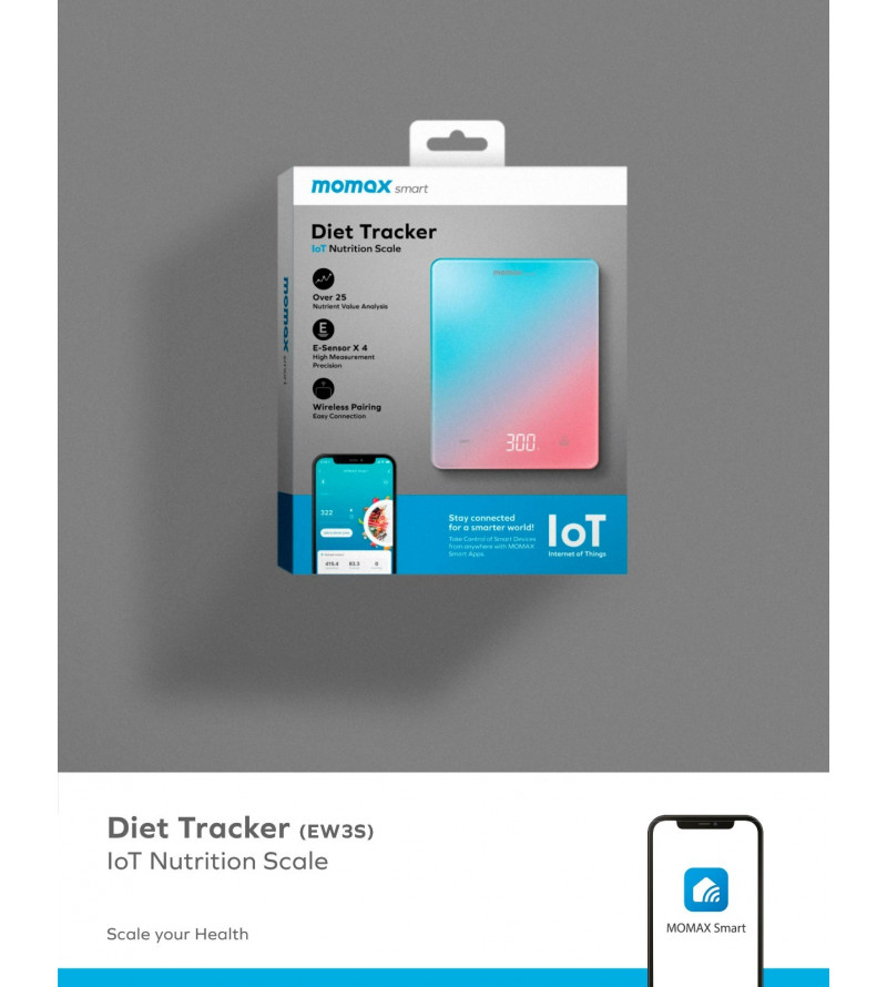 Momax Diet Tracker IoT Smart Nutrition Scale EW3S